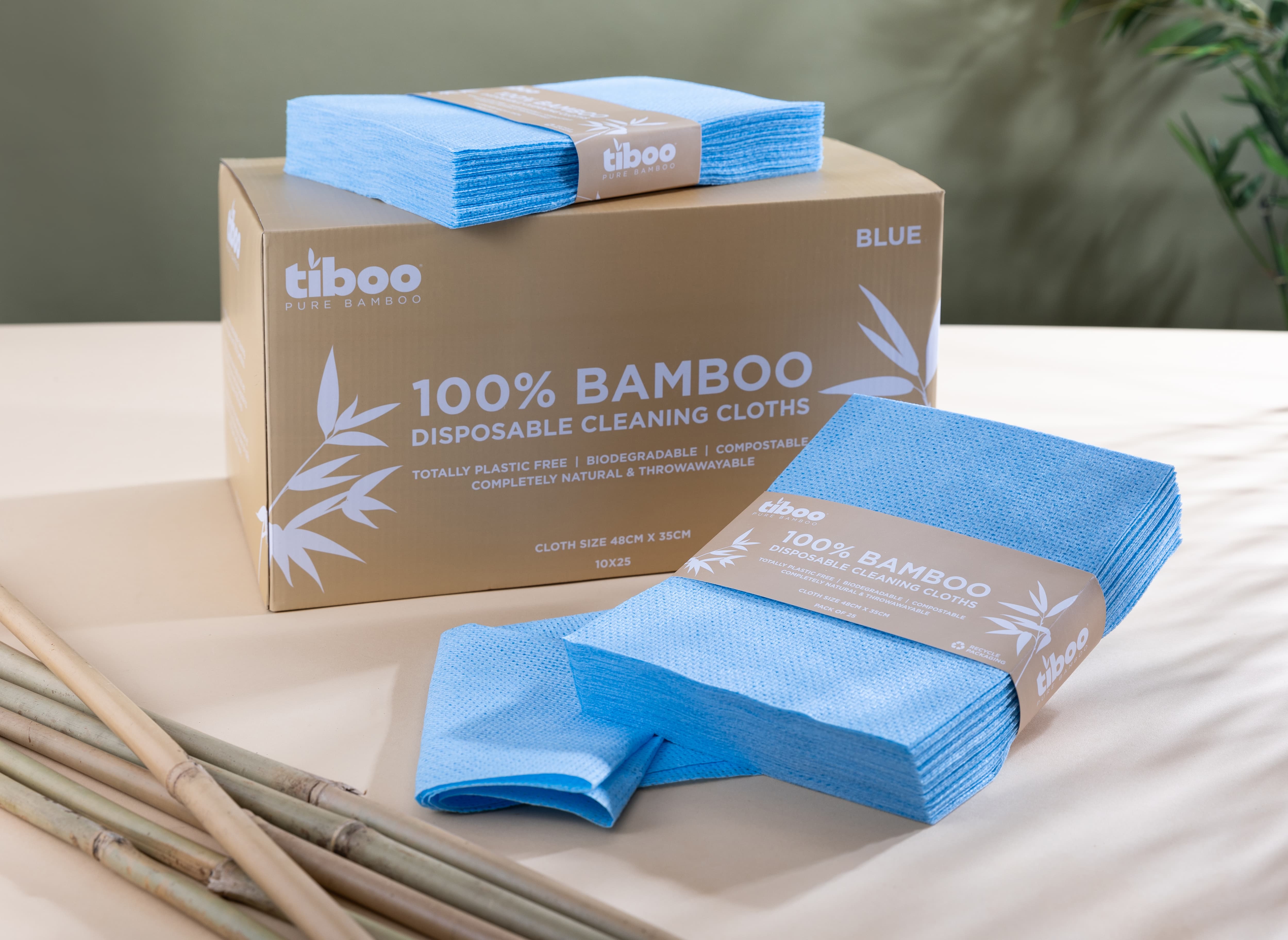 Shop Heavy Duty Bamboo Cleaning Cloths - Blue X 250