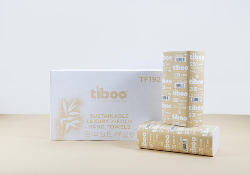 Luxury Sugarcane Z-Fold Hand Towels 2Ply 23cmx23cm x 3000 | Tiboo