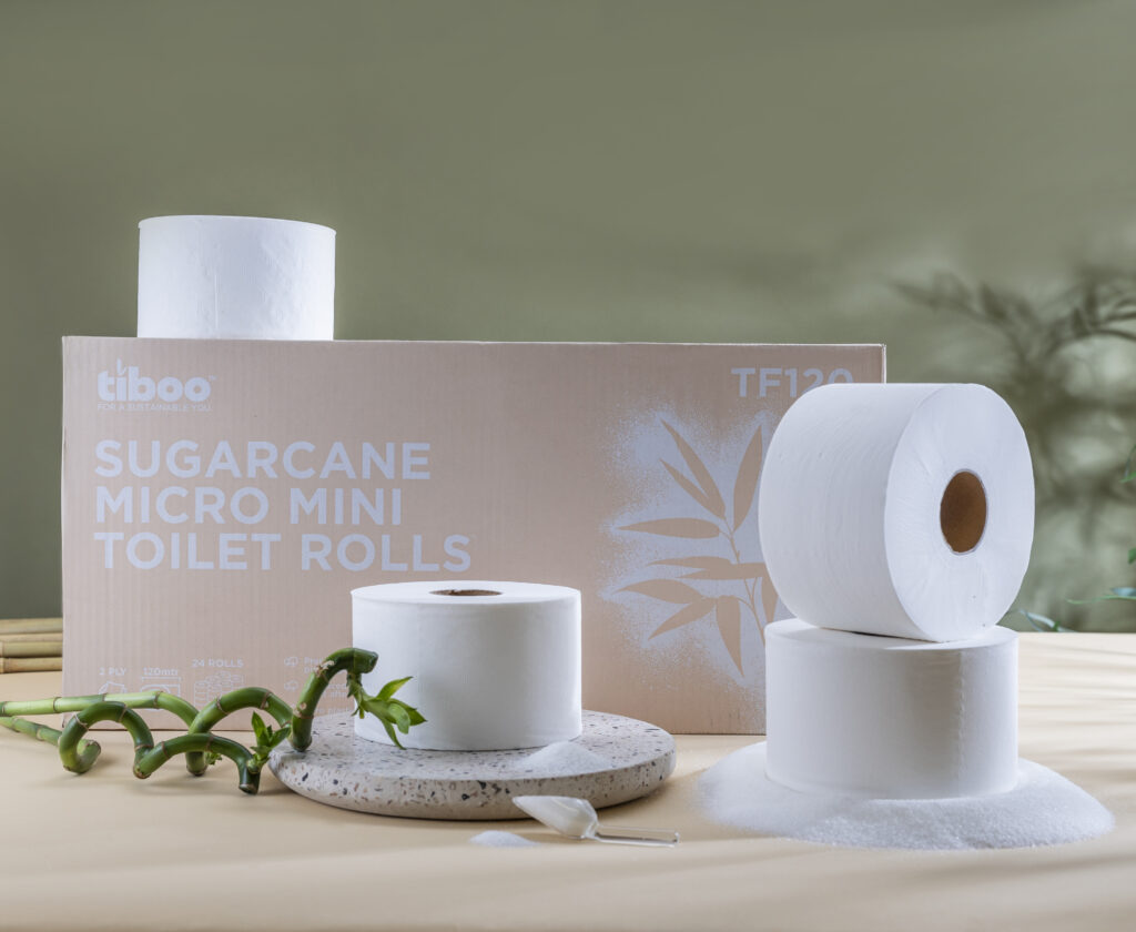 Sugarcane Micro Jumbo Toilet Rolls 24x80mtr 2PLY - 24 Rolls