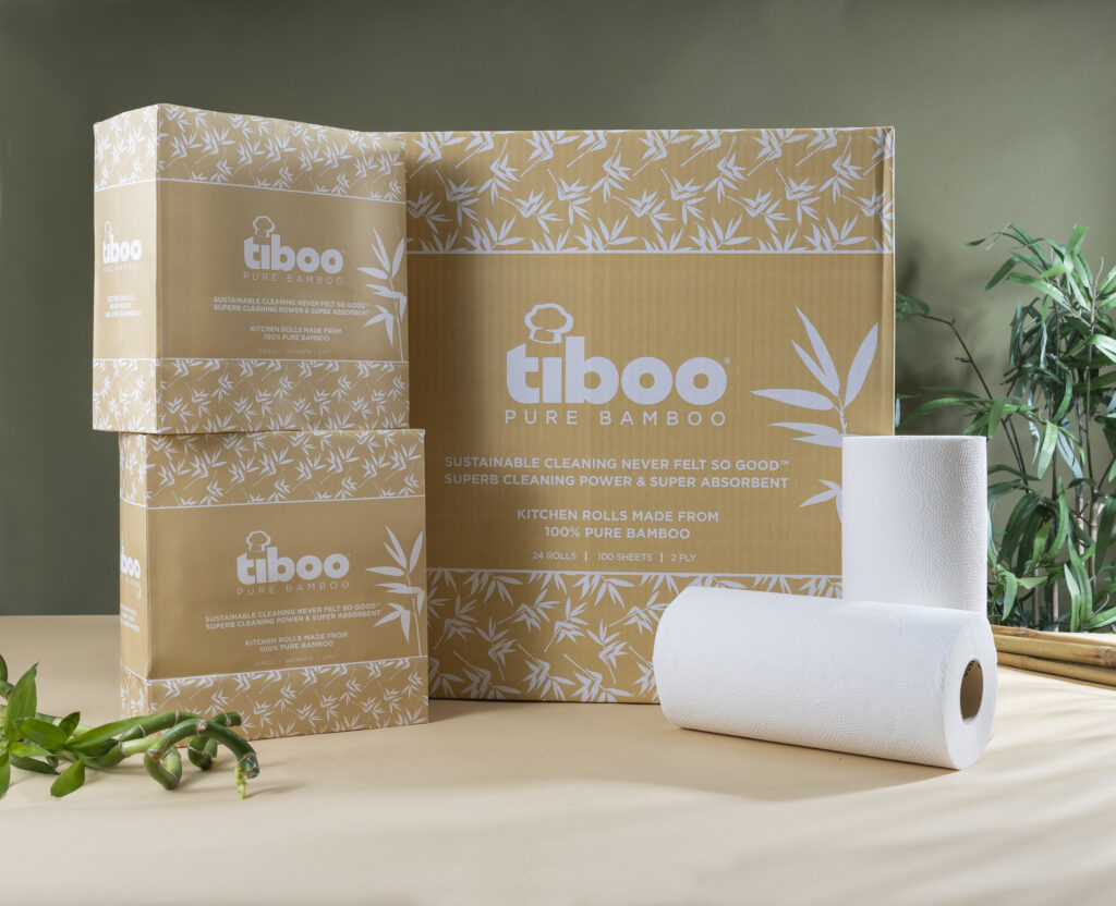 Shop 100% 2ply Bamboo Kitchen Rolls - 12 Rolls Twin Wrapped Online